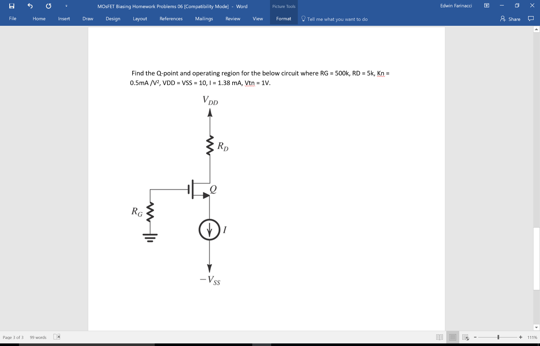 Solved Find the Q-point and operating region for the below | Chegg.com