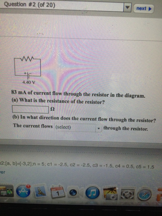 Solved 83 mA of current flow through the resistor in the | Chegg.com