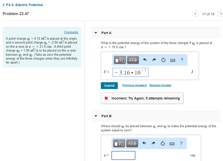 Solved A point charge q1 = 4.10 nC is placed at the | Chegg.com