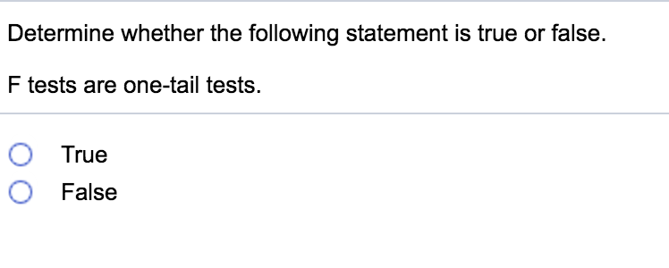 Solved Determine whether the following statement is true or | Chegg.com
