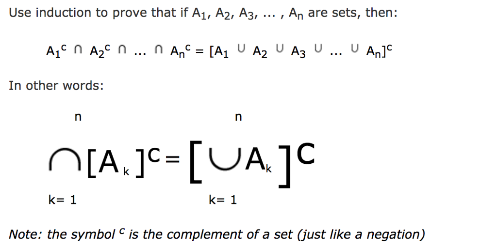 Solved , An are sets, then: Use induction to prove that if | Chegg.com