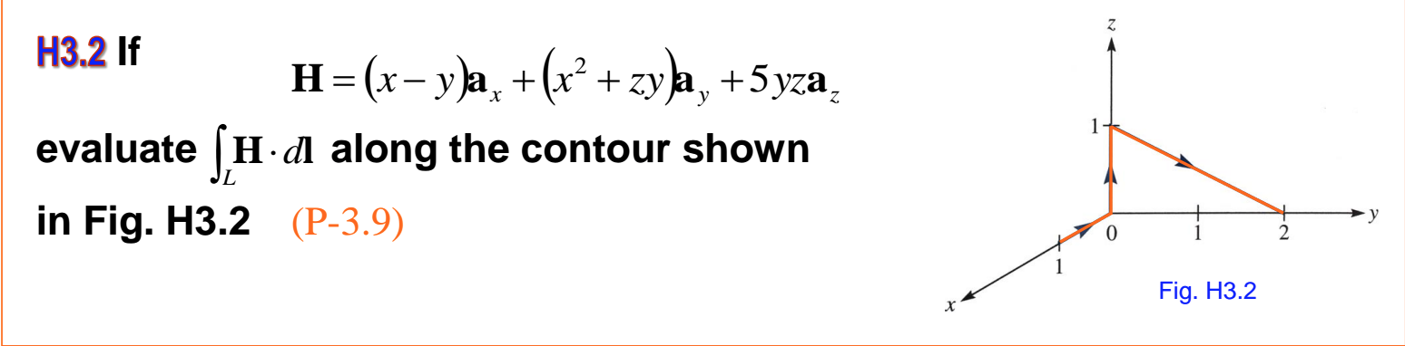 Solved If H = (x - y)a_x + (x^2 + zy)a_y + 5yza_z evaluate | Chegg.com