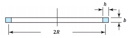 Solved Consider a solid ring (below) of radius R, with a | Chegg.com
