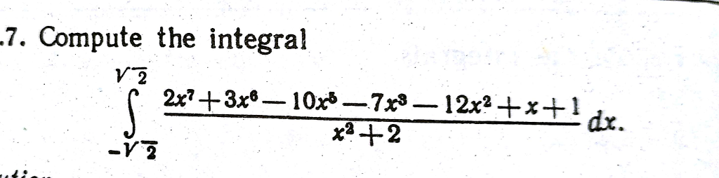Solved Compute the integral integral^Squareroot | Chegg.com