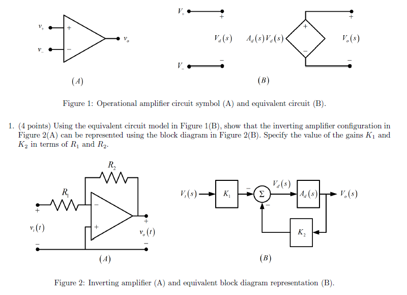 Solved Using the equivalent circuit model in Figure 1(B). | Chegg.com