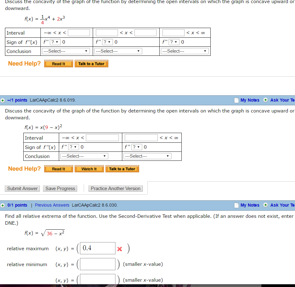 Solved Discuss the concavity or the graph or the function by | Chegg.com Solved Discuss the concavity or the graph or the function by | Chegg.com