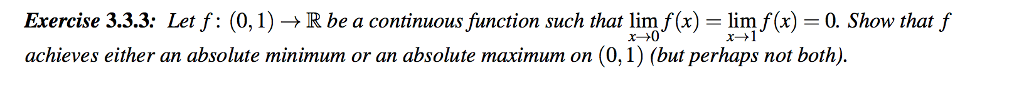 Solved Let f: (0, 1) rightarrow R be a continuous function | Chegg.com