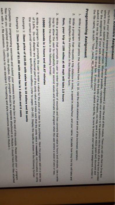 Solved Write a program that prints the numbers from 1 to 10. | Chegg.com