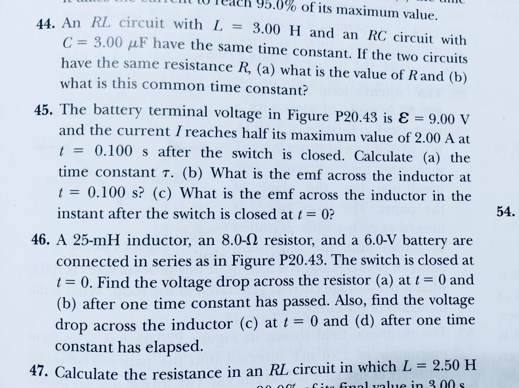 Solved Figure P20.43 Problems 43, 45, 46, and 48 | Chegg.com