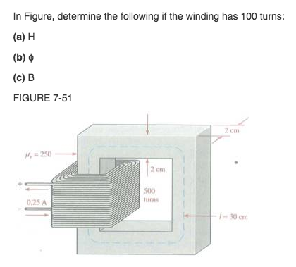 Solved In Figure, determine the following if the winding has | Chegg.com