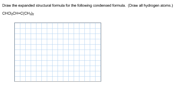 Solved Draw the expanded structural formula for the | Chegg.com