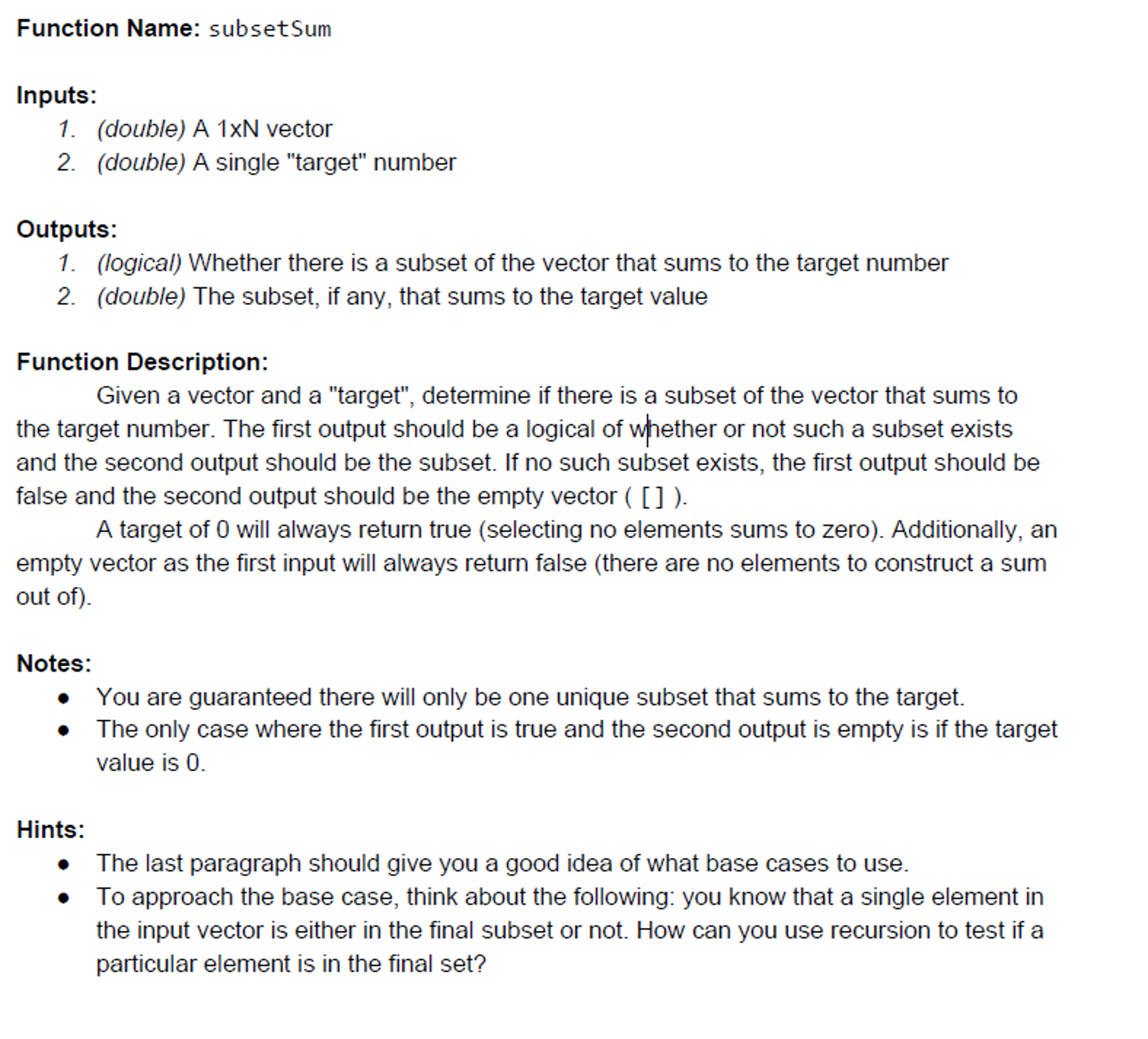 Solved matlab question regarding recursion and example | Chegg.com