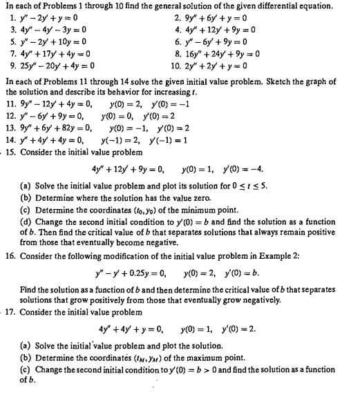 Find The General Solution Of The Given Differential
