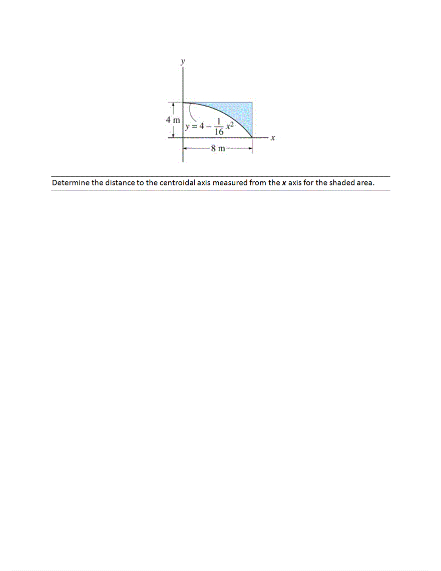 Solved Determine the distance to the centroidal axis | Chegg.com