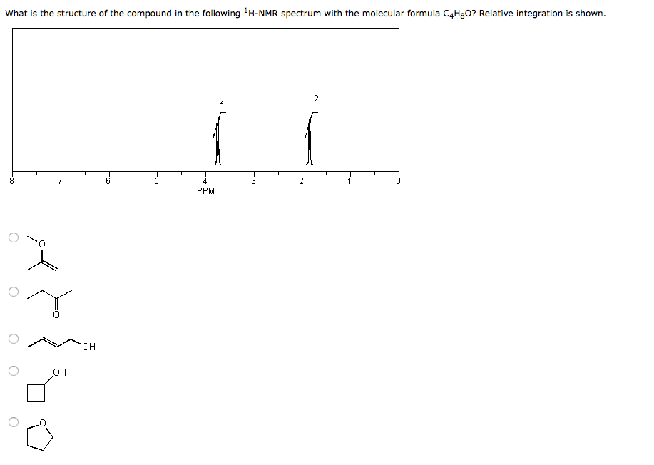 Solved What is the structure of the compound in the | Chegg.com