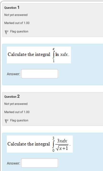 Solved Question 1 Not yet answered Marked out of 1.00 P Flag | Chegg.com