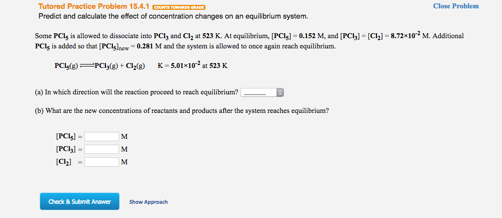 Solved Predict and calculate the effect of concentration | Chegg.com