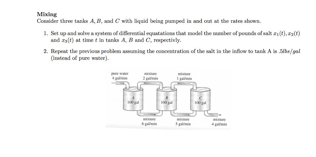 Solved Consider three tanks A, B, and C with liquid being | Chegg.com