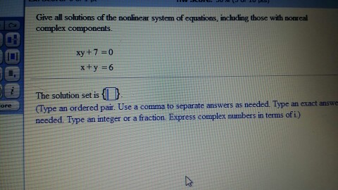 Solved Give all solutions of the nonlinear system of | Chegg.com