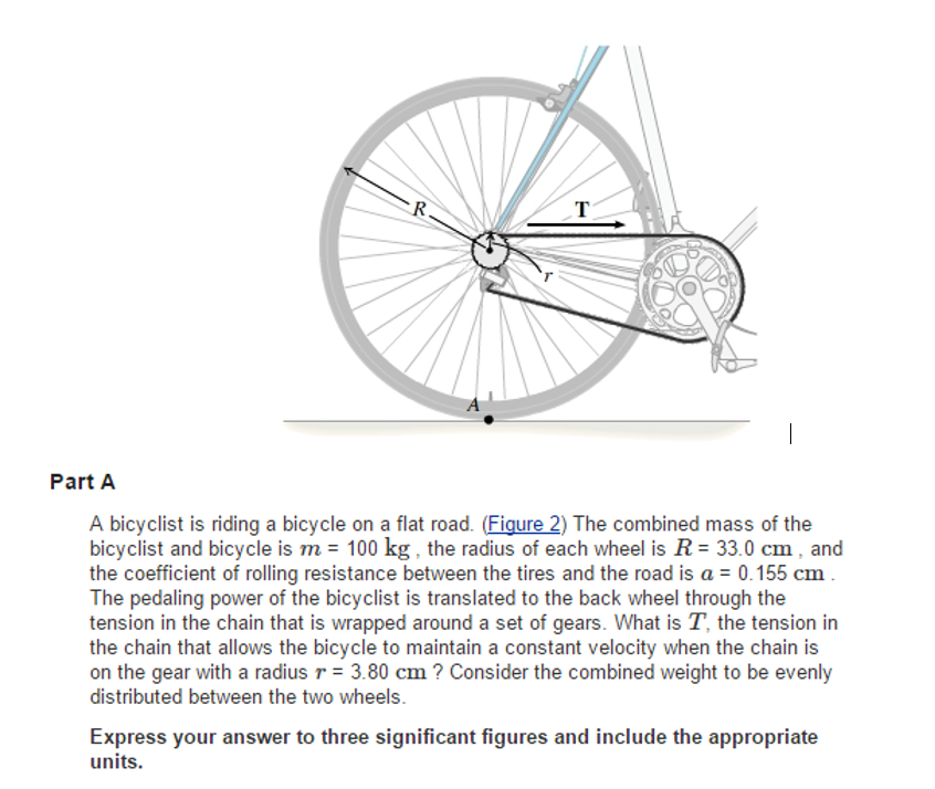 Solved A bicyclist is riding a bicycle on a flat road. | Chegg.com