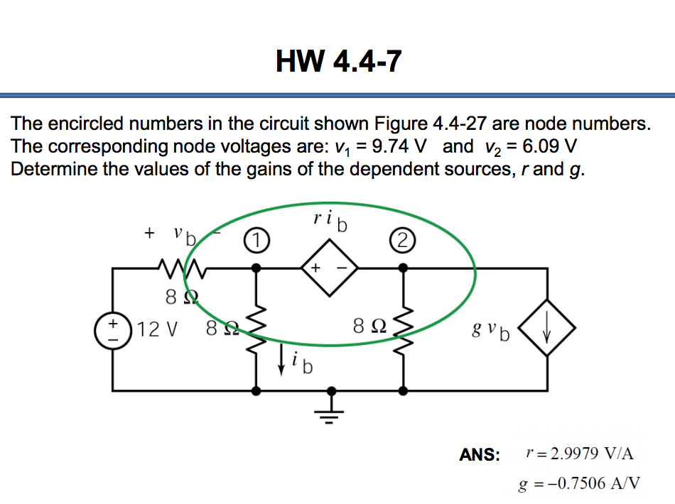 Solved The encircled numbers in the circuit shown Figure | Chegg.com