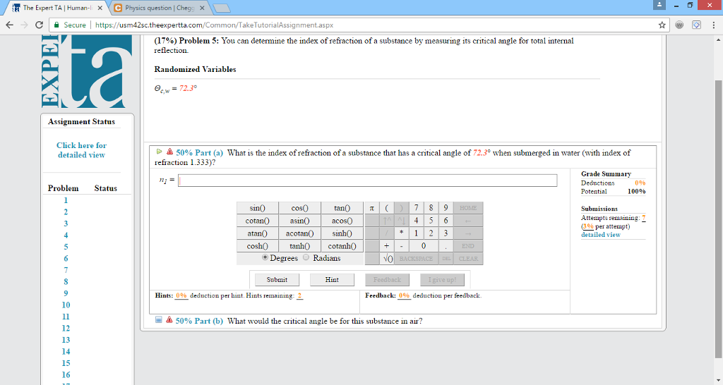 Solved The Expert TAI Human- x C physics question I Chegg x | Chegg.com