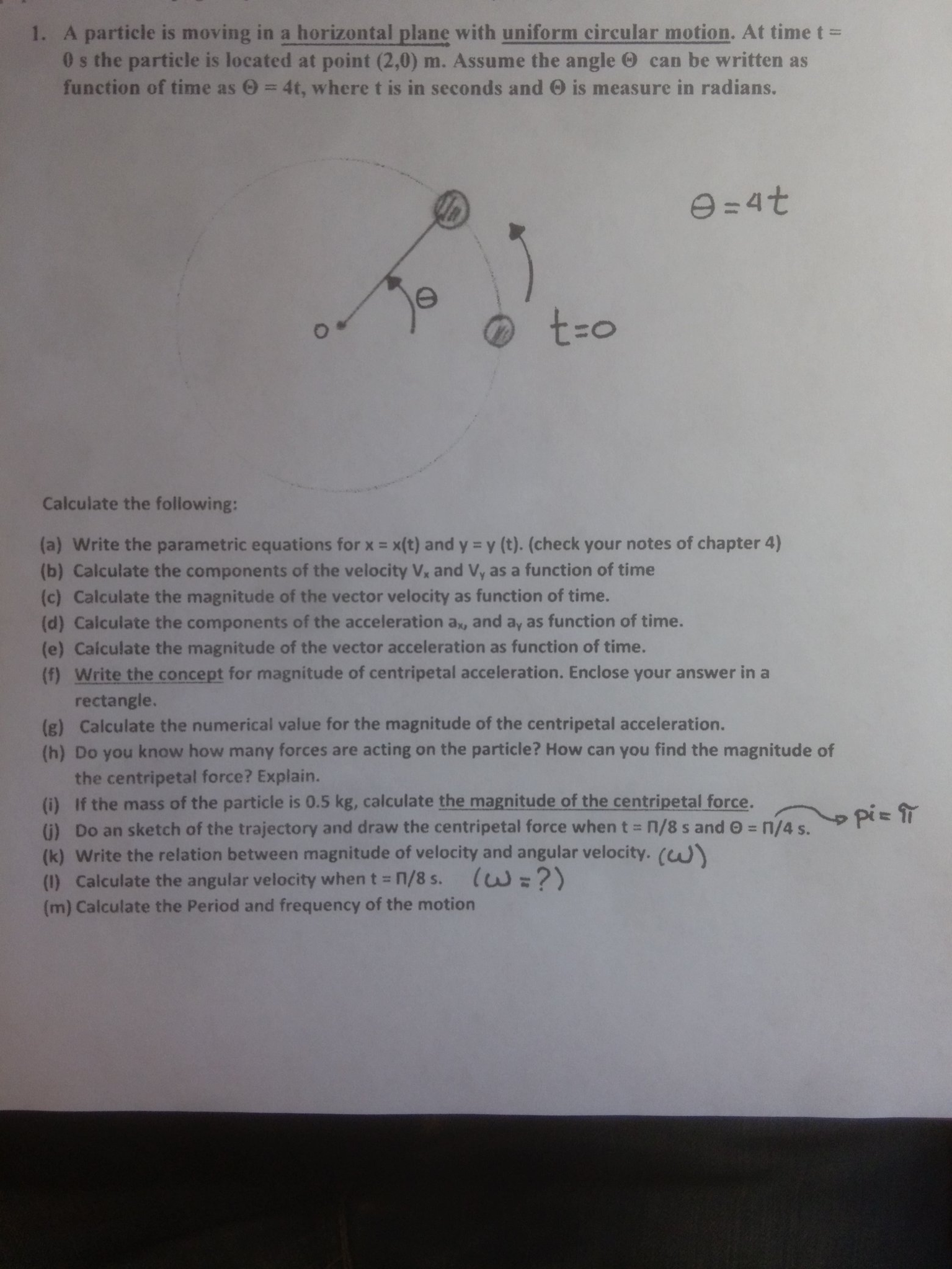Solved Circular motion problem I need help with this | Chegg.com