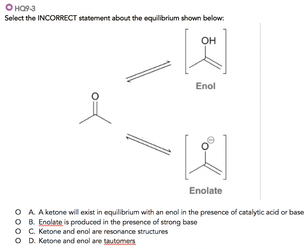 Solved Select the INCORRECT statement about the equilibrium | Chegg.com
