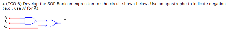Solved Develop the SOP Boolean expression for the circuit | Chegg.com