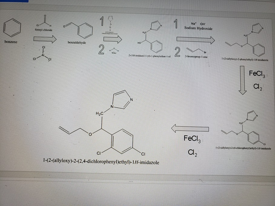 Solved Na OH Sodium Hydroxide formyl chloride benzaldehyde | Chegg.com
