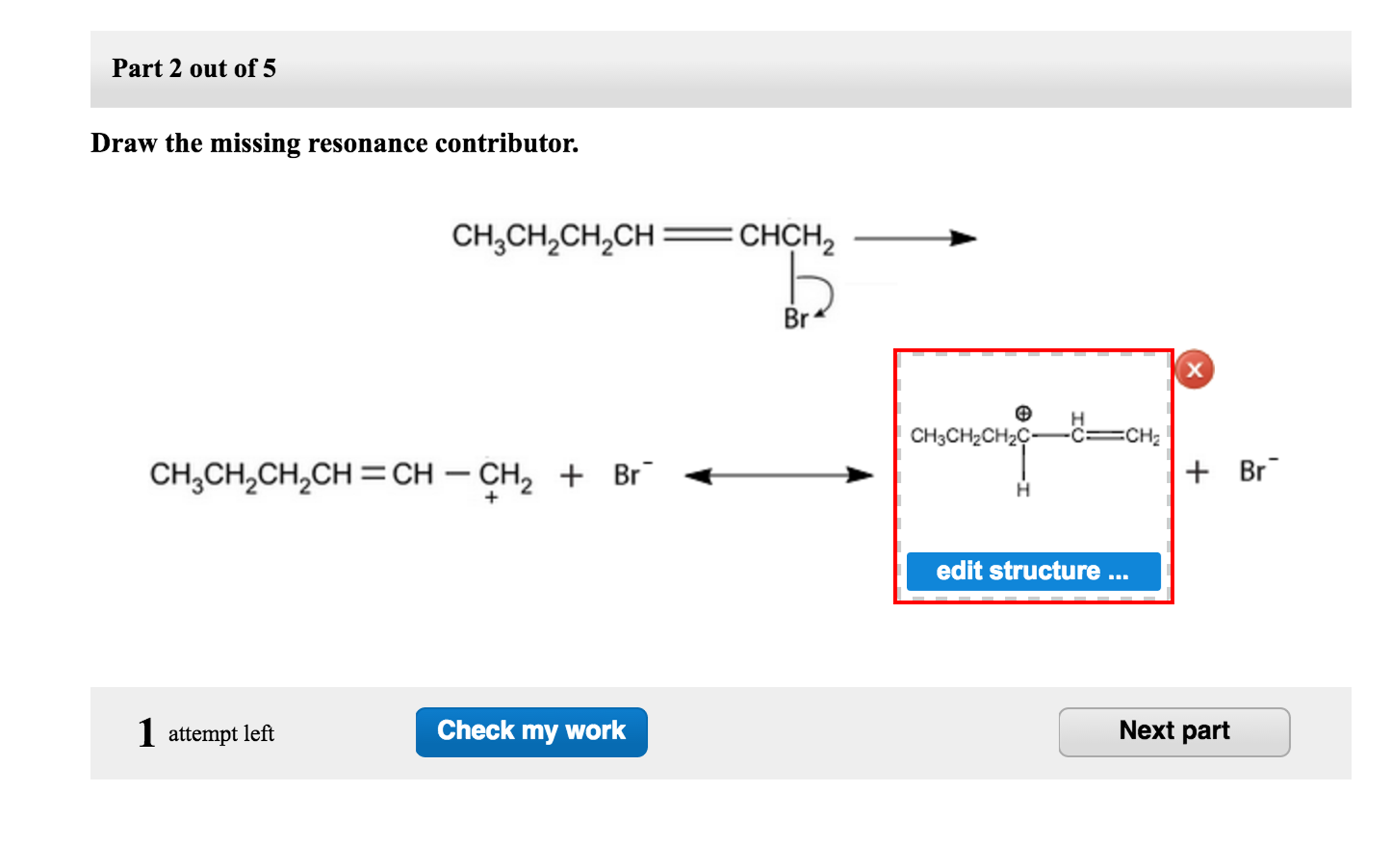 Draw the missing resonance contributor. | Chegg.com Draw the missing resonance contributor. | Chegg.com