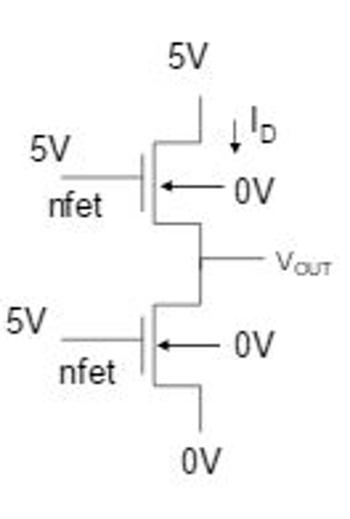 Calculate the voltage on output (Vout) and Id. kn’ = | Chegg.com