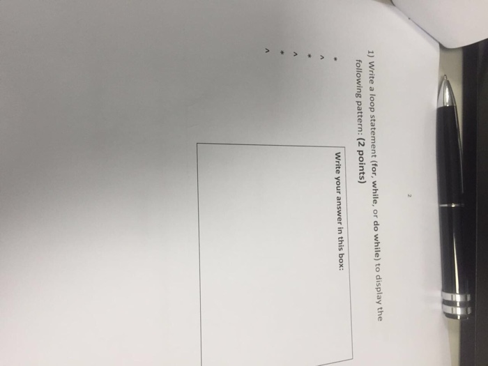 Solved Write a loop statement (for, while, or do while) to | Chegg.com