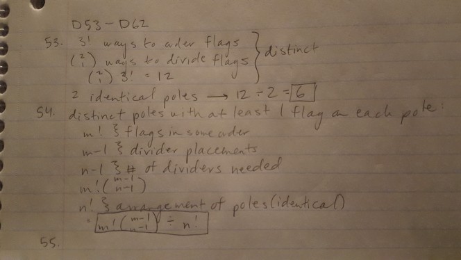 Solved I only need help with #55 using combinatorics. The | Chegg.com
