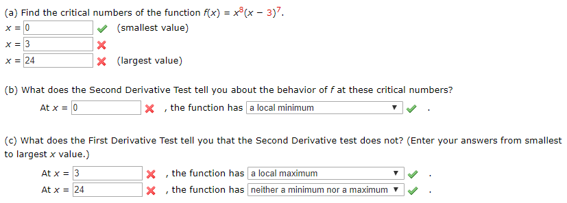 Solved (a) Find the critical numbers of the function f(x) = | Chegg.com