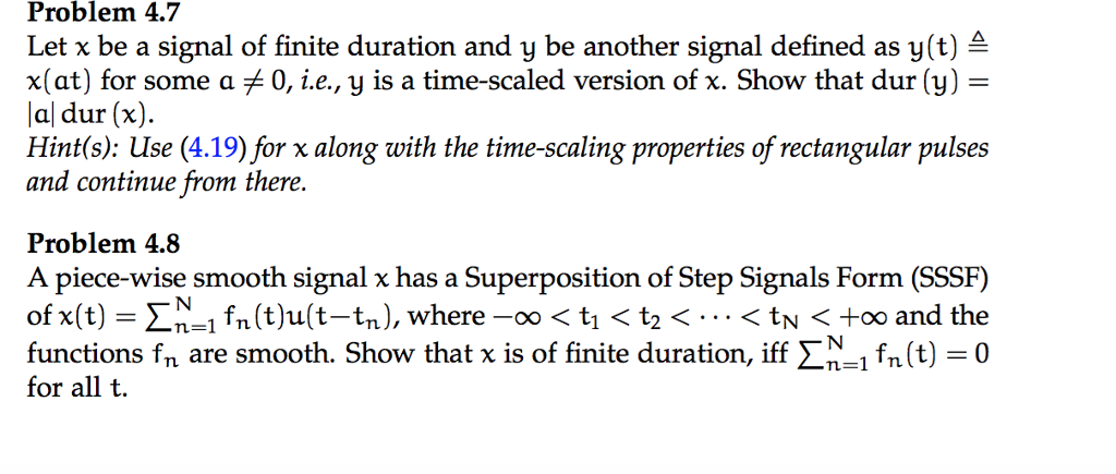 Solved Characterization of Positive-Sided Signals: x | Chegg.com
