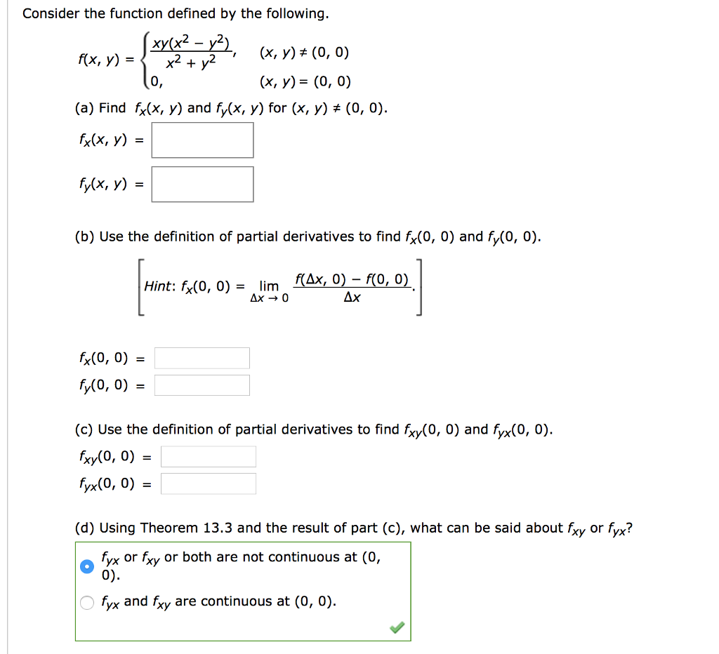 Solved Consider the function defined by the following )- (o, | Chegg.com