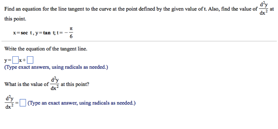 Solved Find An Equation For The Line Tangent To The Curve At