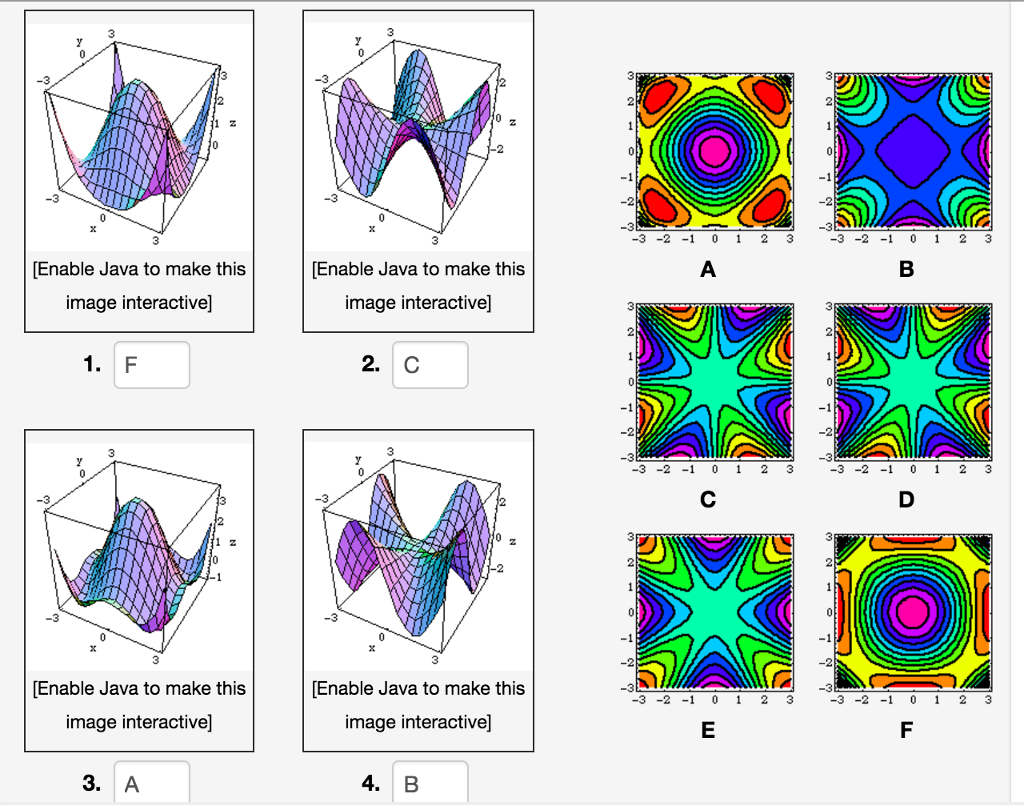 Solved For each surface shown on the left, select the image | Chegg.com