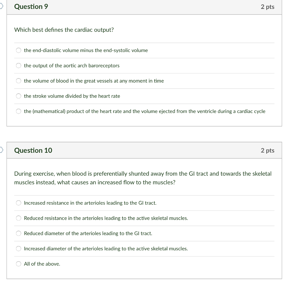 Solved Question 9 2 pts Which best defines the cardiac | Chegg.com