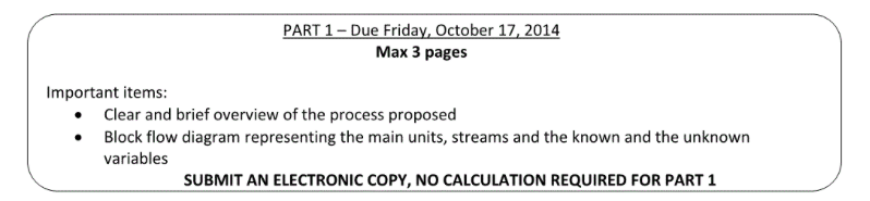 CHEMICAL ENGINEERING: Make a flowchart for the | Chegg.com