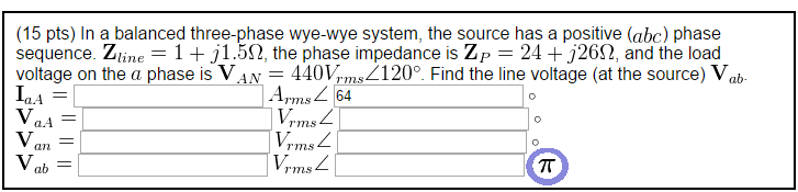 Solved In a balanced three-phase wye-wye system, the source | Chegg.com
