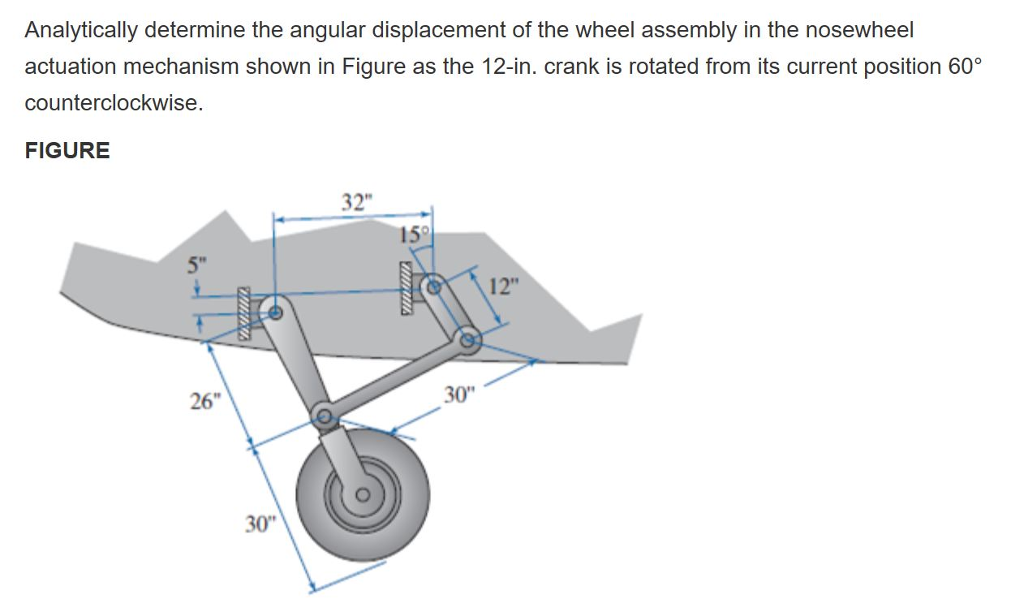 Solved Analytically determine the angular displacement of | Chegg.com