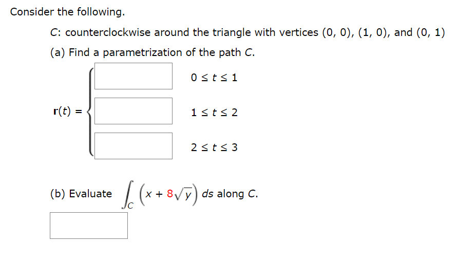 Solved Consider the following. Counterclockwise around the | Chegg.com