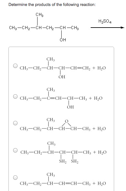 Solved Determine the products of the following reaction: CH | Chegg.com