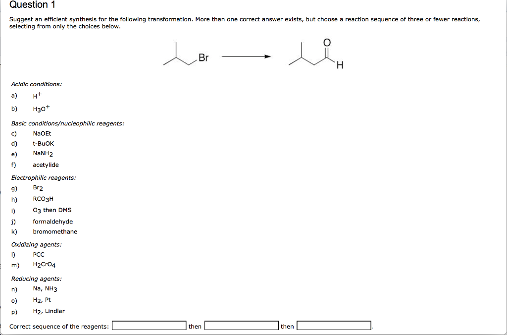 Solved Suggest an efficient synthesis for the following | Chegg.com