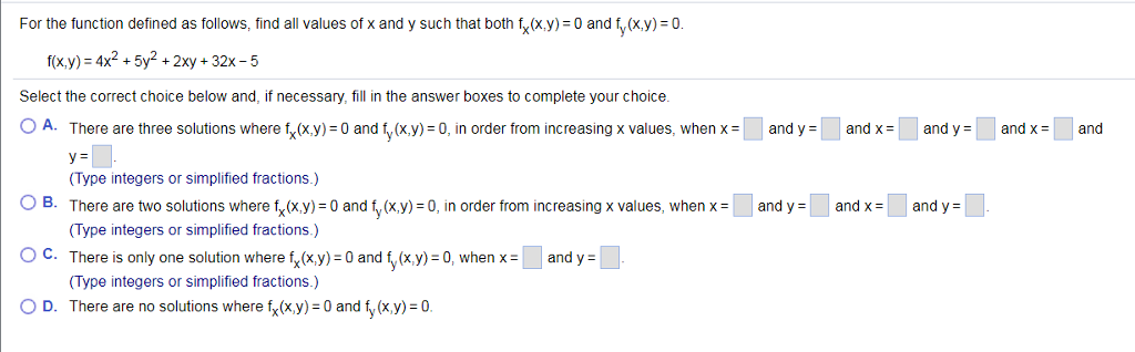Solved For the function defined as follows, find all values | Chegg.com