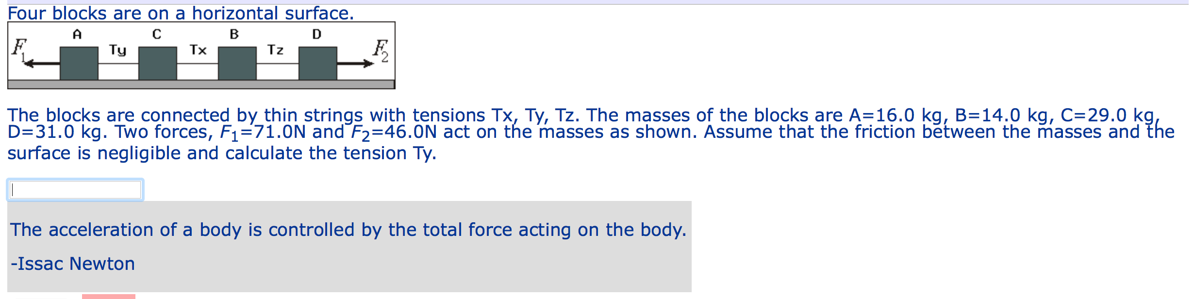 Solved The blocks are connected by thin strings with | Chegg.com