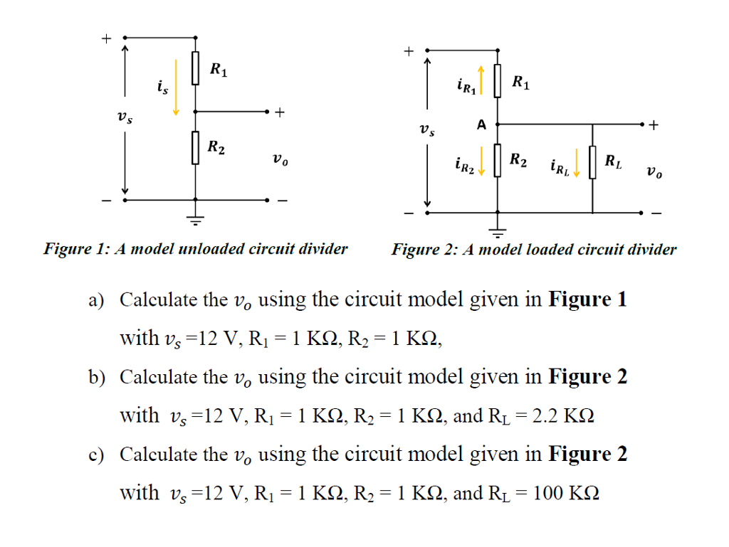 Solved 7 Figure 1: A model unloaded circuit divider Figure | Chegg.com