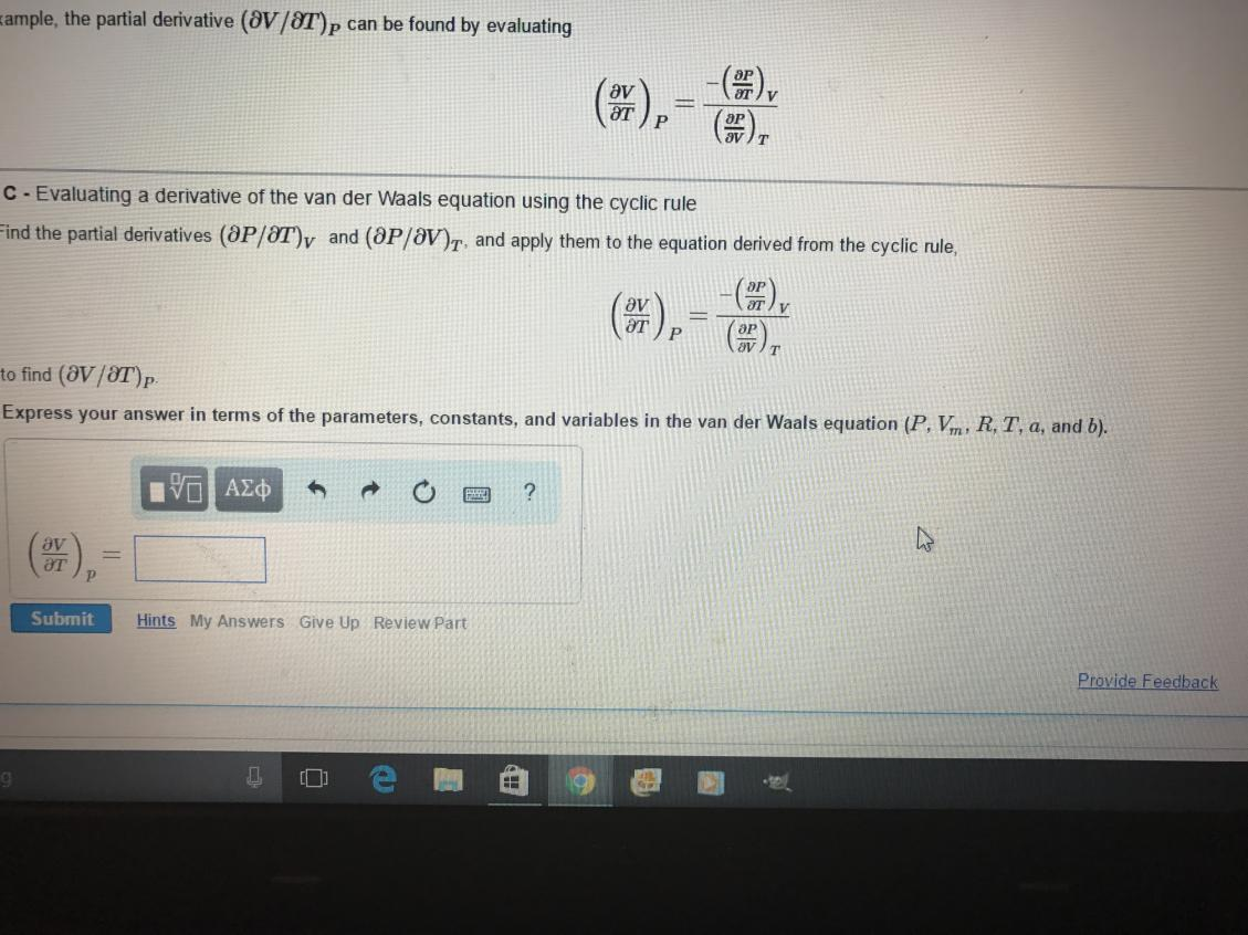 Solved Example, the partial derivative (partial differential | Chegg.com